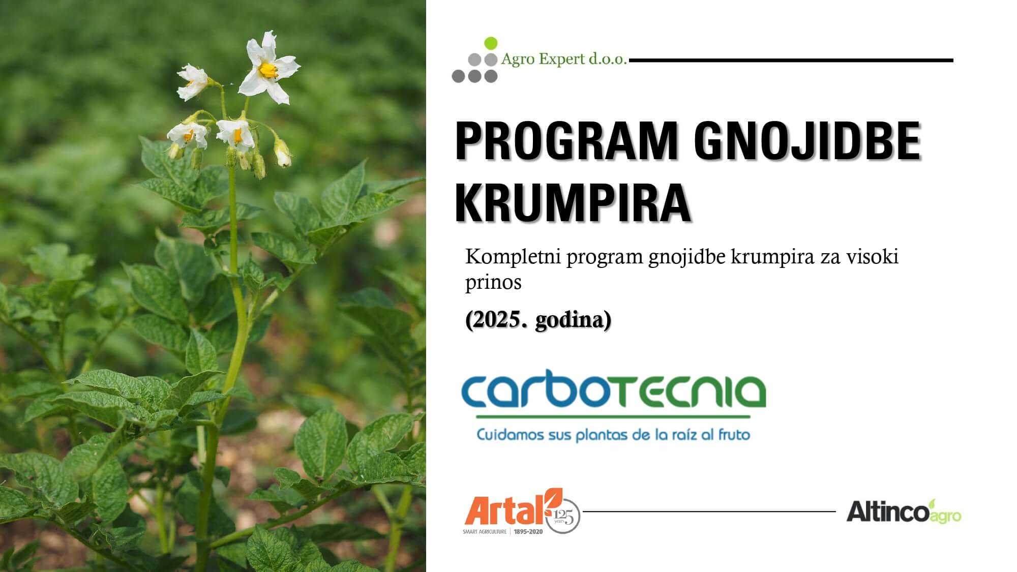 Program gnojidbe krumpira - Tehnologije visokih prinosa