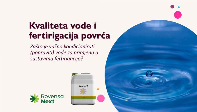Kvaliteta vode i fertirigacija povrća - Tehnologije visokih prinosa